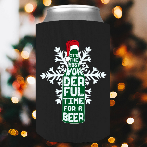 It's The Most Wonderful Time For A Beer Christmas Can Wrap